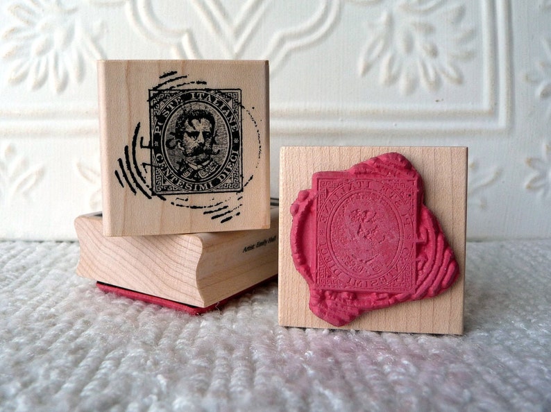Italian Postage Stamp Rubber Stamp From Oldislandstamps - Etsy