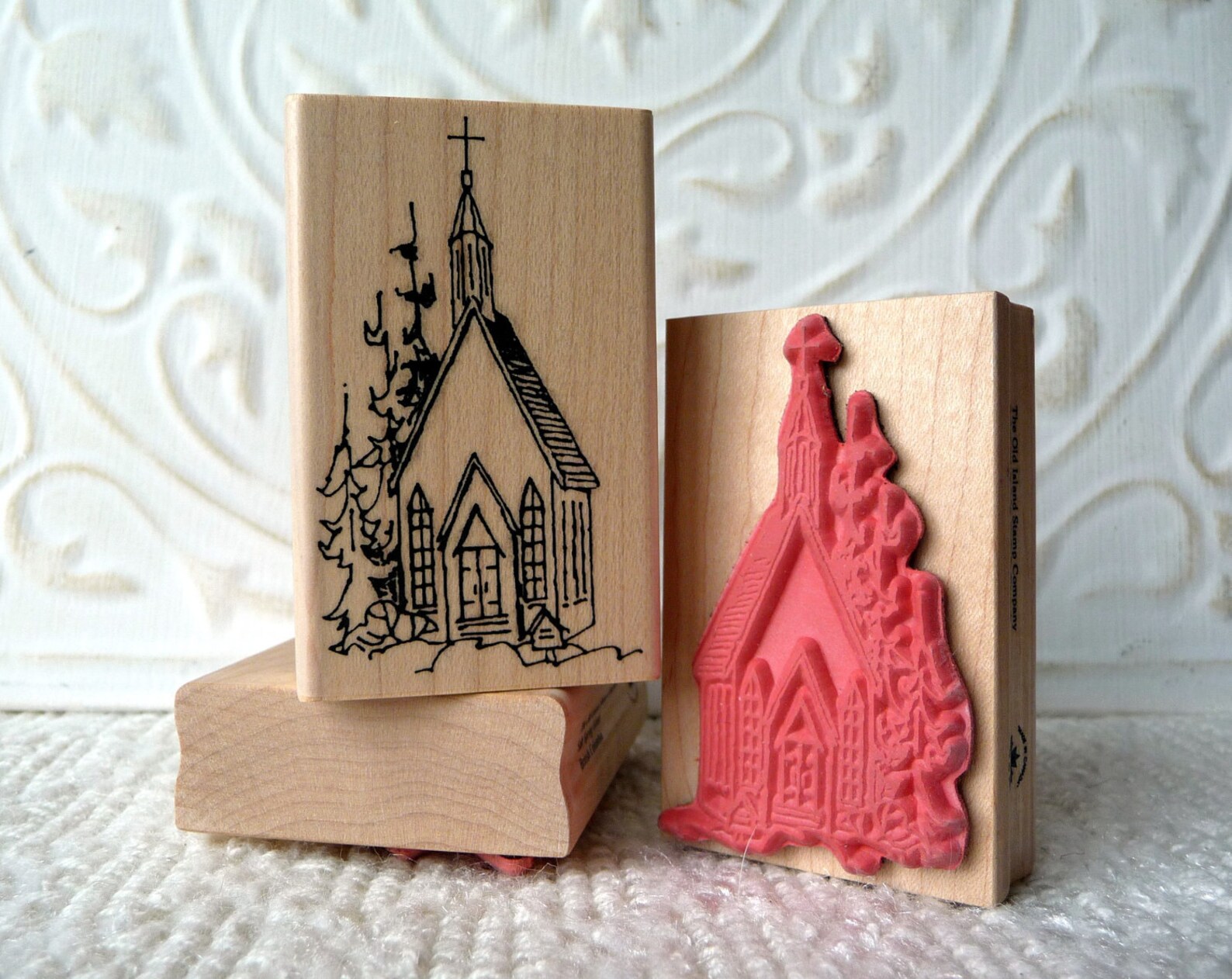 Church Rubber Stamp From Oldislandstamps - Etsy