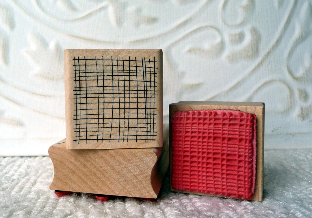 Small Background Mesh Rubber Stamp From Oldislandstamps - Etsy