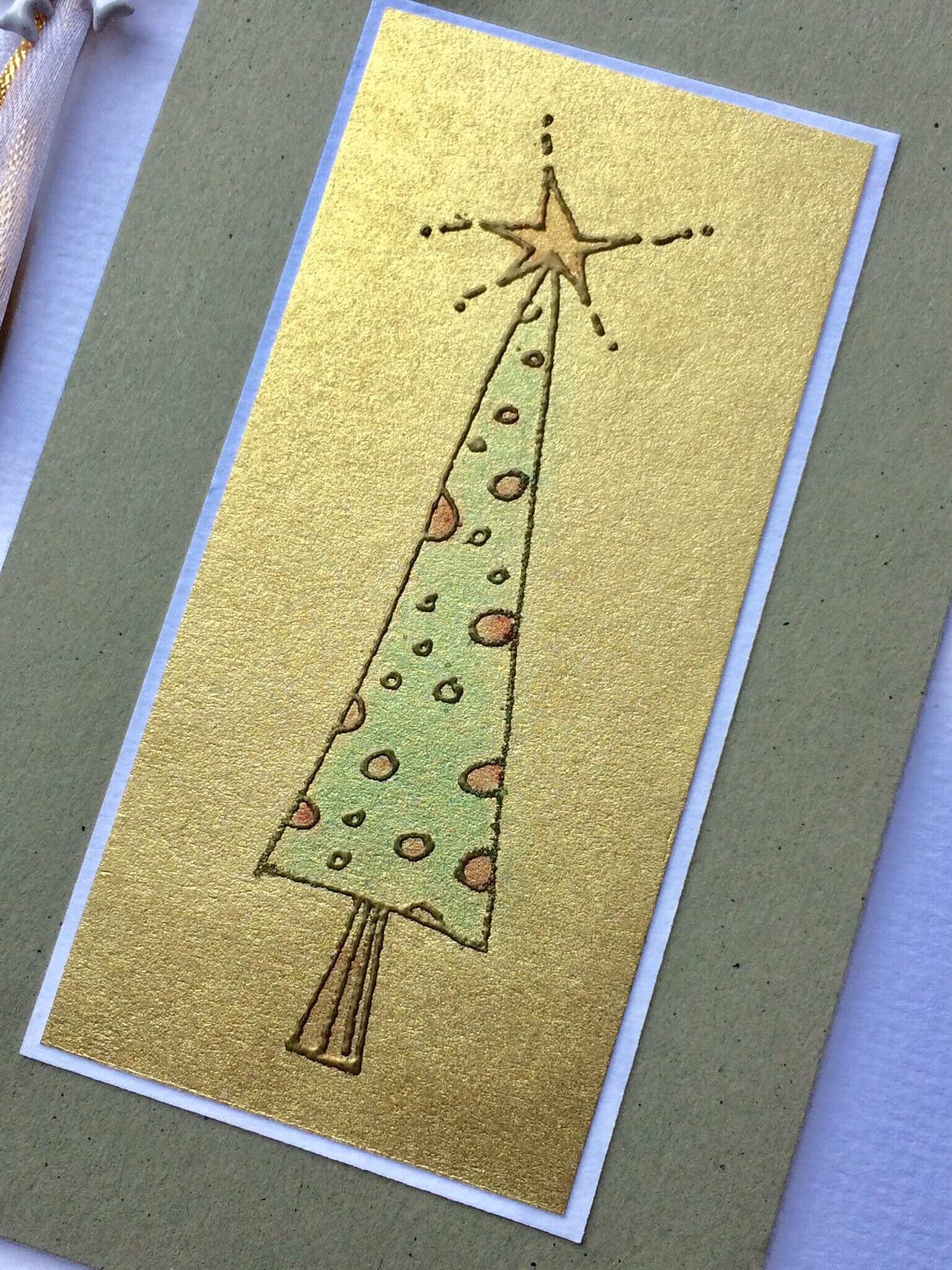 Tall Christmas Tree rubber stamp from oldislandstamps | Etsy