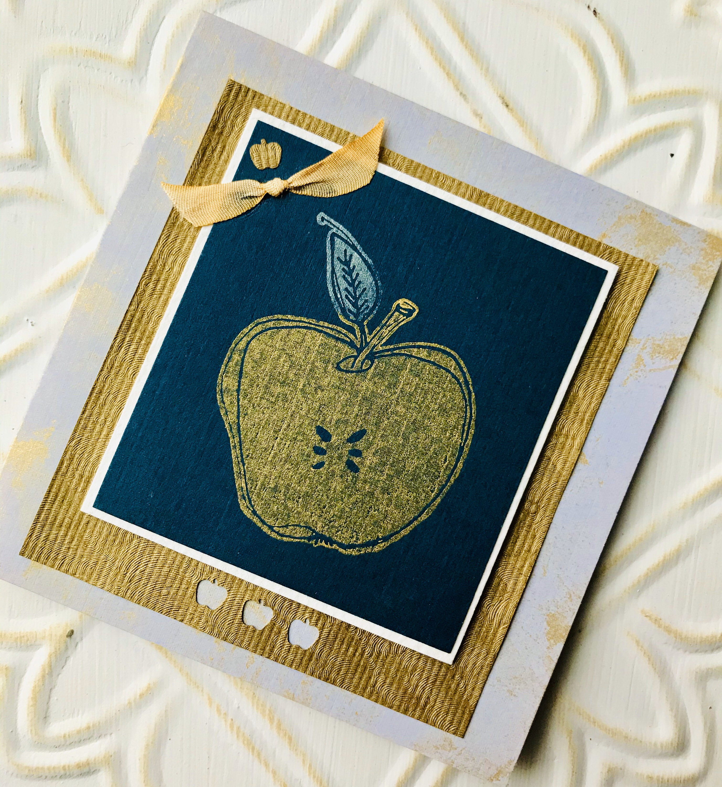 Apple Rubber Stamp From Oldislandstamps - Etsy