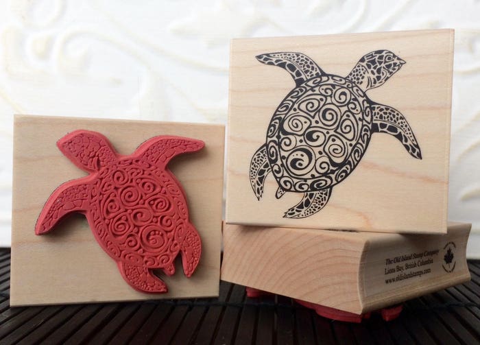 Turtle Stamp - Etsy