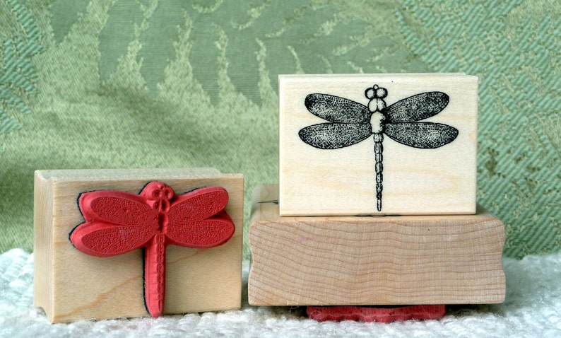 Small Dragonfly Rubber Stamp From Oldislandstamps - Etsy