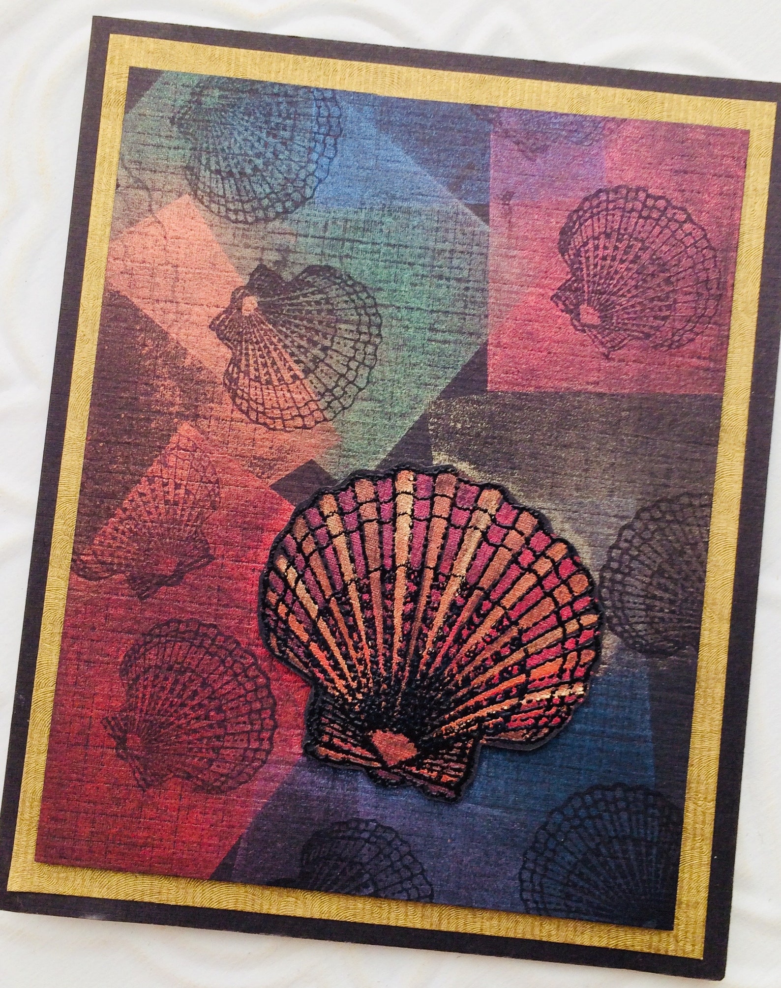 Small Scallop Shell Rubber Stamp From Oldislandstamps - Etsy