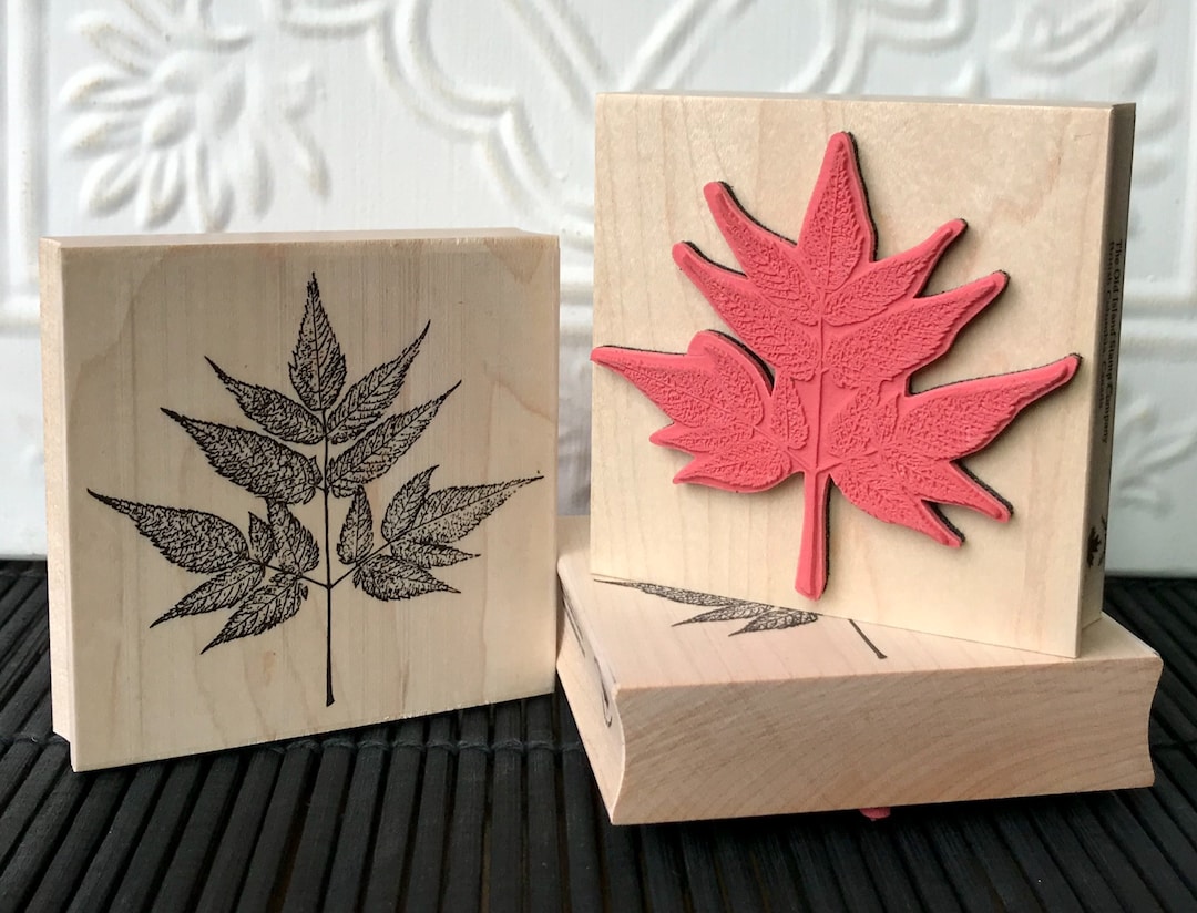 Goatsbeard Leaf Rubber Stamp From Oldislandstamps - Etsy