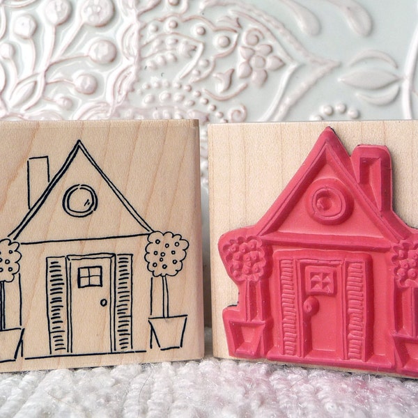 House Rubber Stamp - Etsy