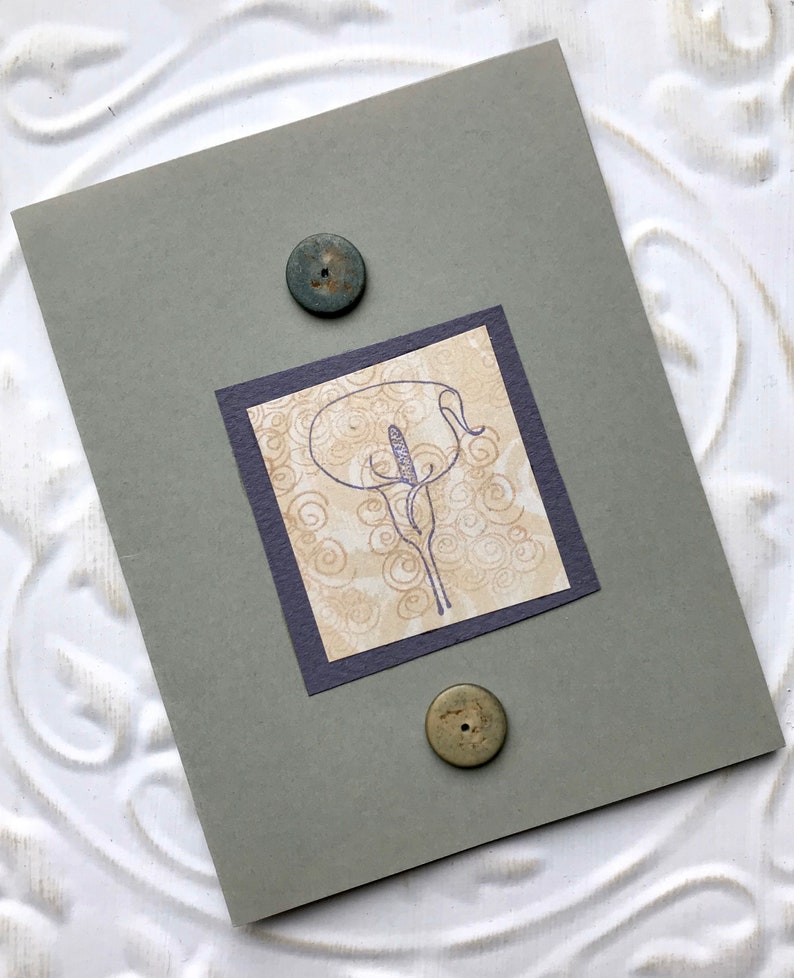 Calla Lily Rubber Stamp From Oldislandstamps | Etsy