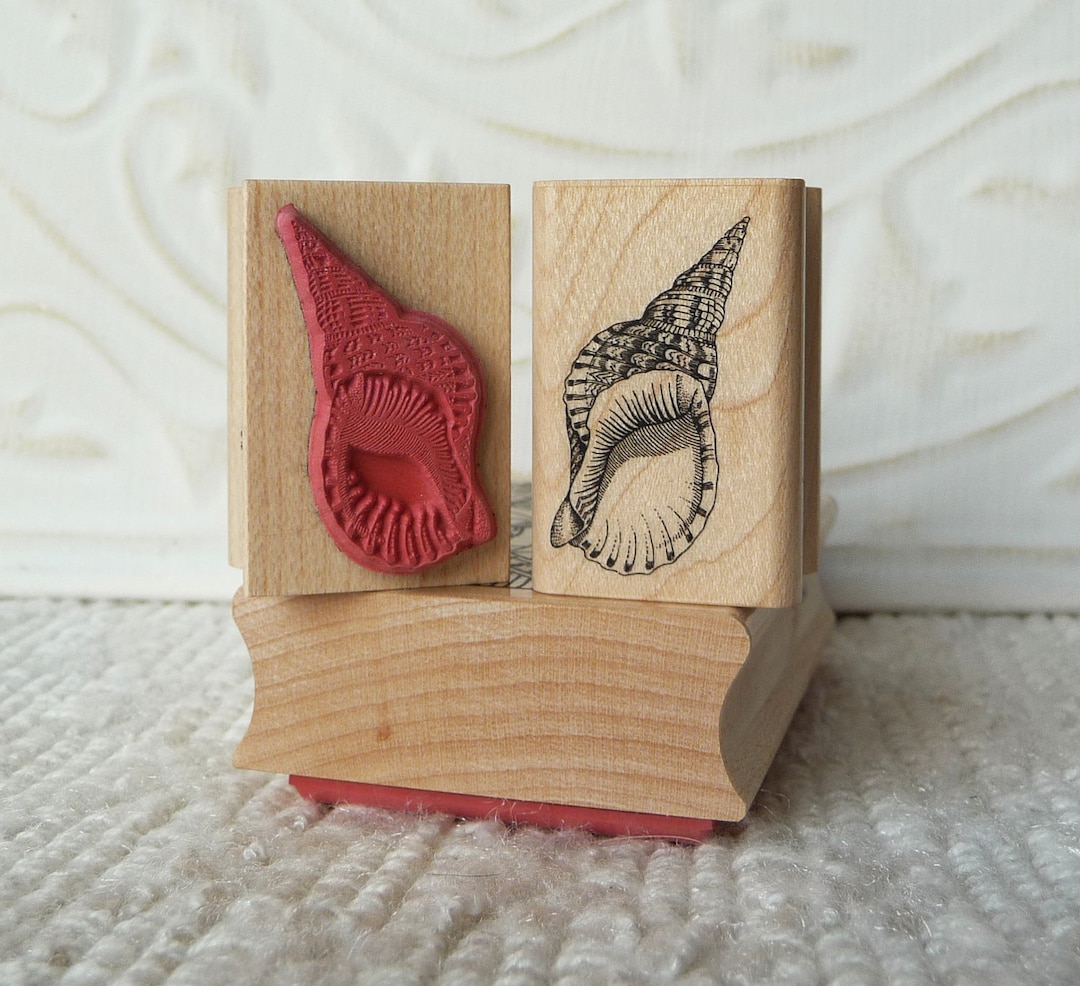 Small Shell Rubber Stamp From Oldislandstamps - Etsy