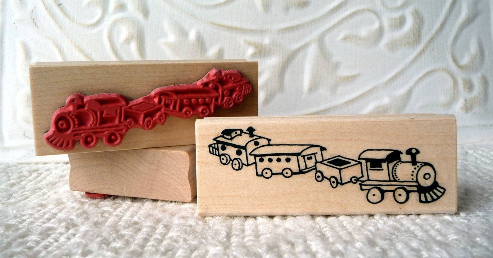Choo Choo Toy Train Rubber Stamp From Oldislandstamps - Etsy