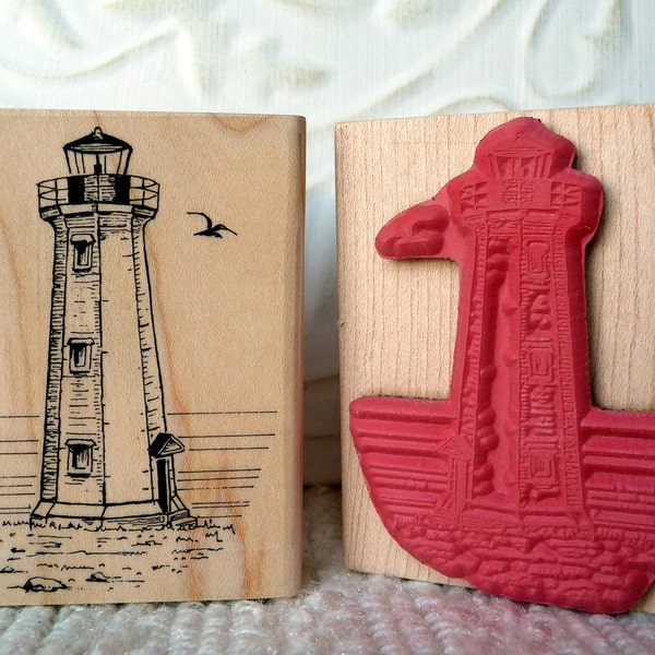 Lighthouse Stamp - Etsy