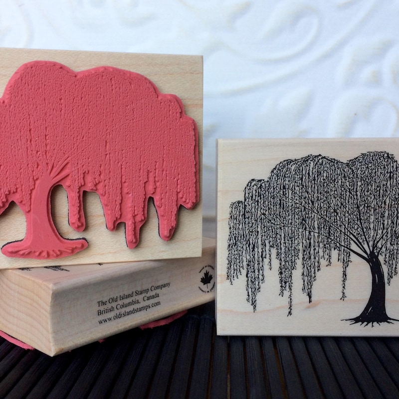Tree Rubber Stamp - Etsy