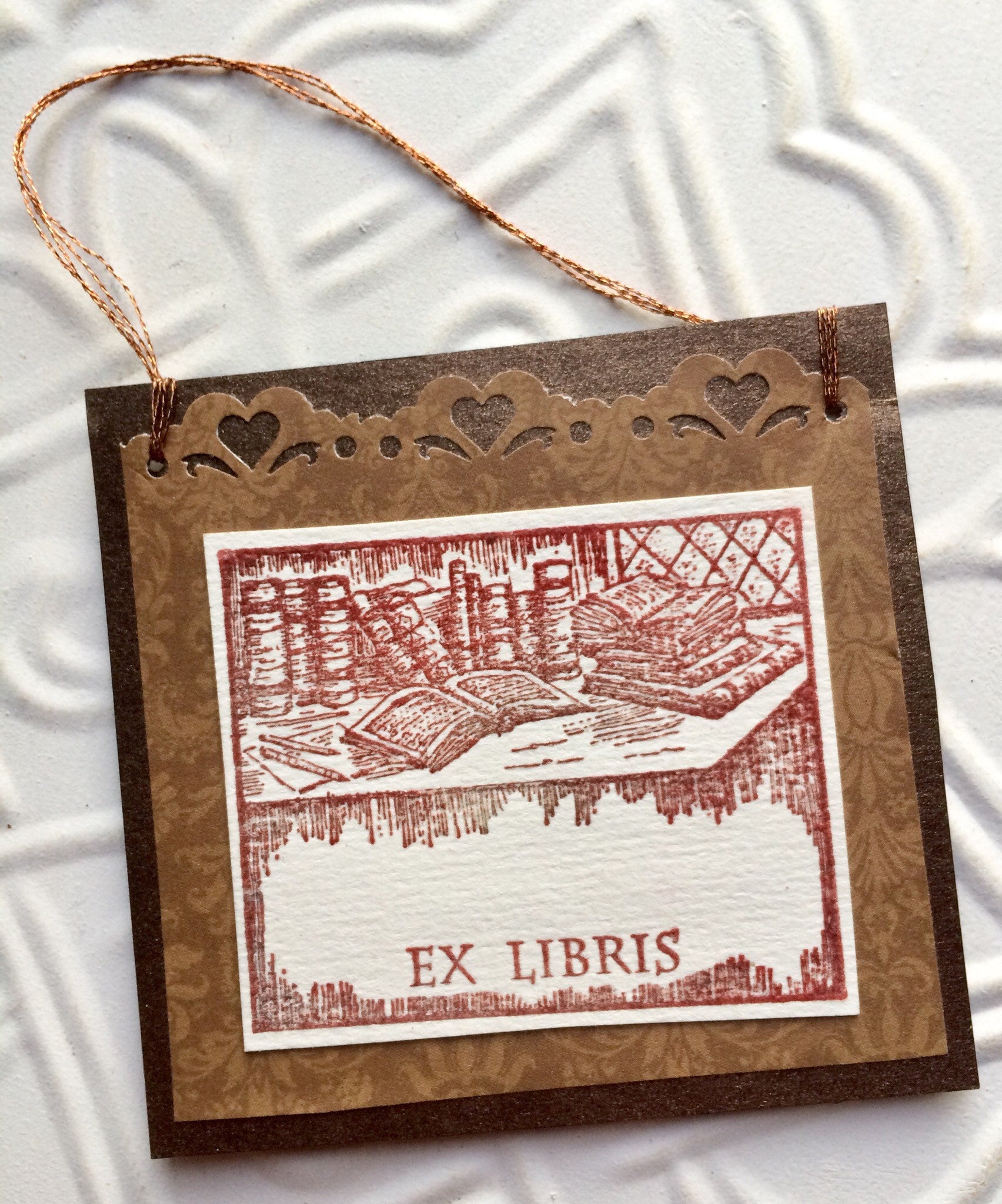 Ex Libris Bookplate Rubber Stamp From Oldislandstamps - Etsy