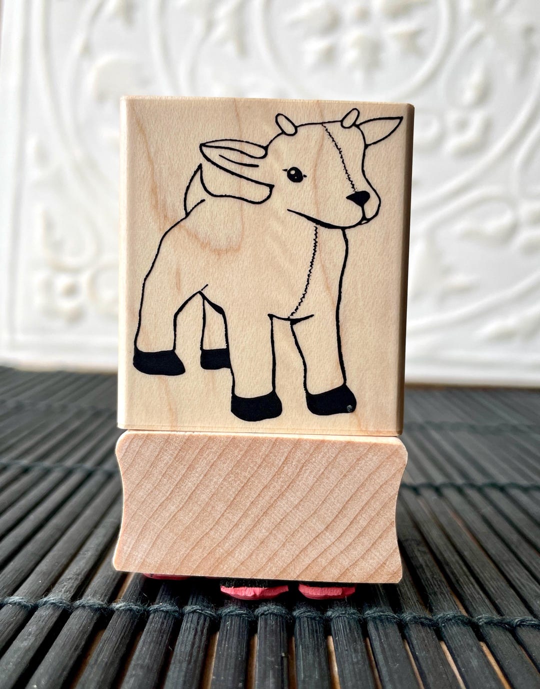 Plush Stuffy Goat Baby Toy Rubber Stamp From Oldislandstamps - Etsy