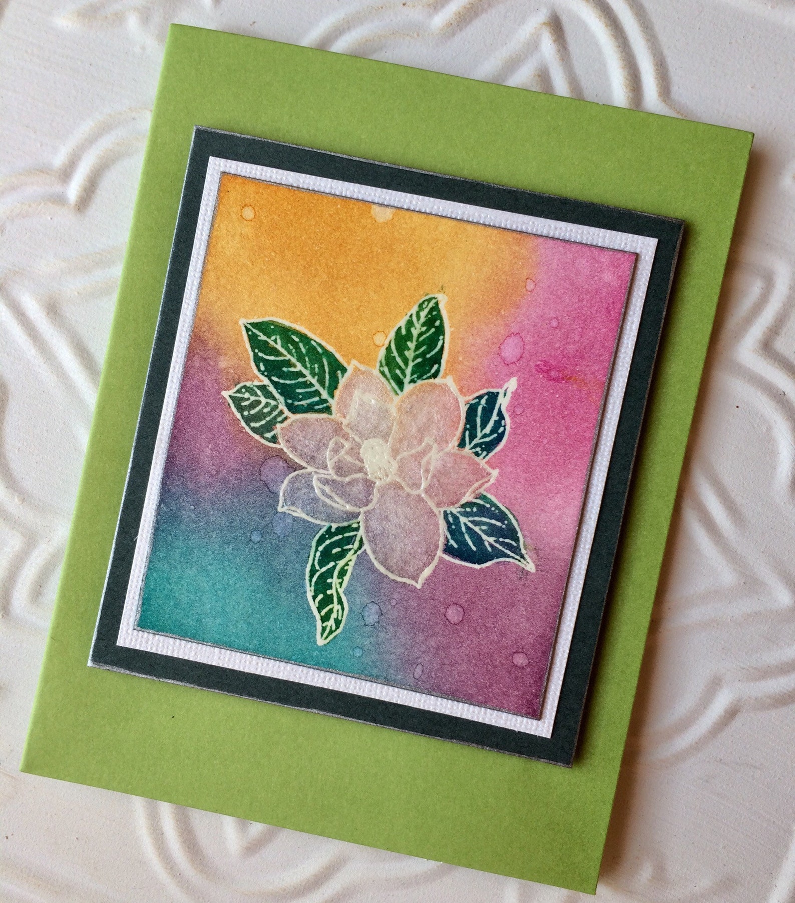 Magnolia Flower Rubber Stamp From Oldislandstamps - Etsy