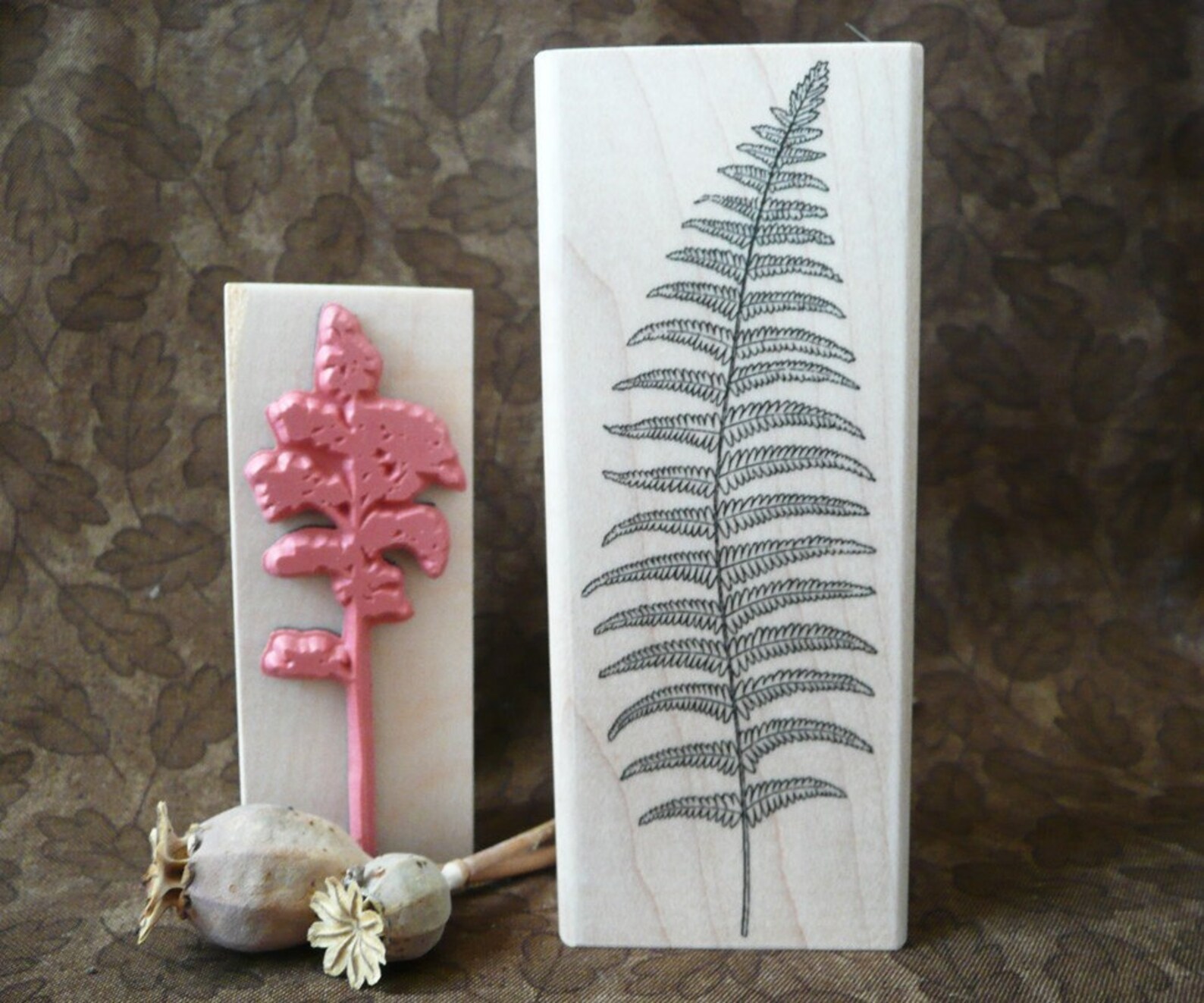 Large Fern Rubber Stamp From Oldislandstamps - Etsy
