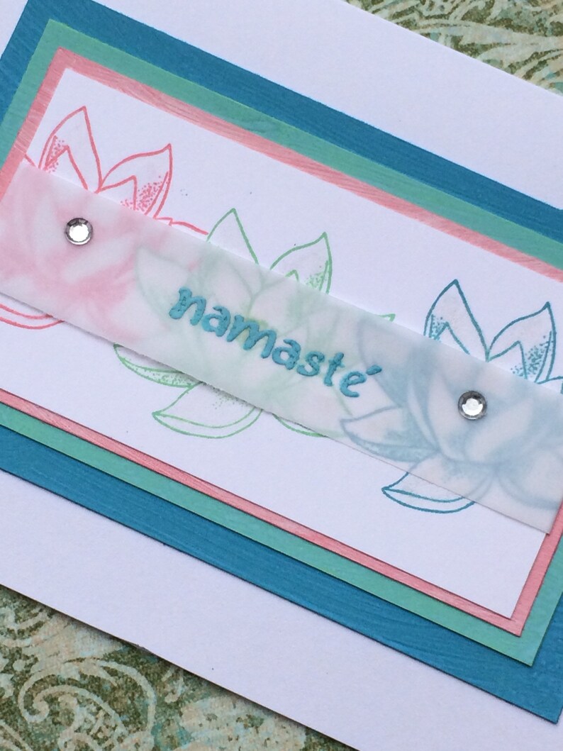 Namaste Rubber Stamp From Oldislandstamps - Etsy