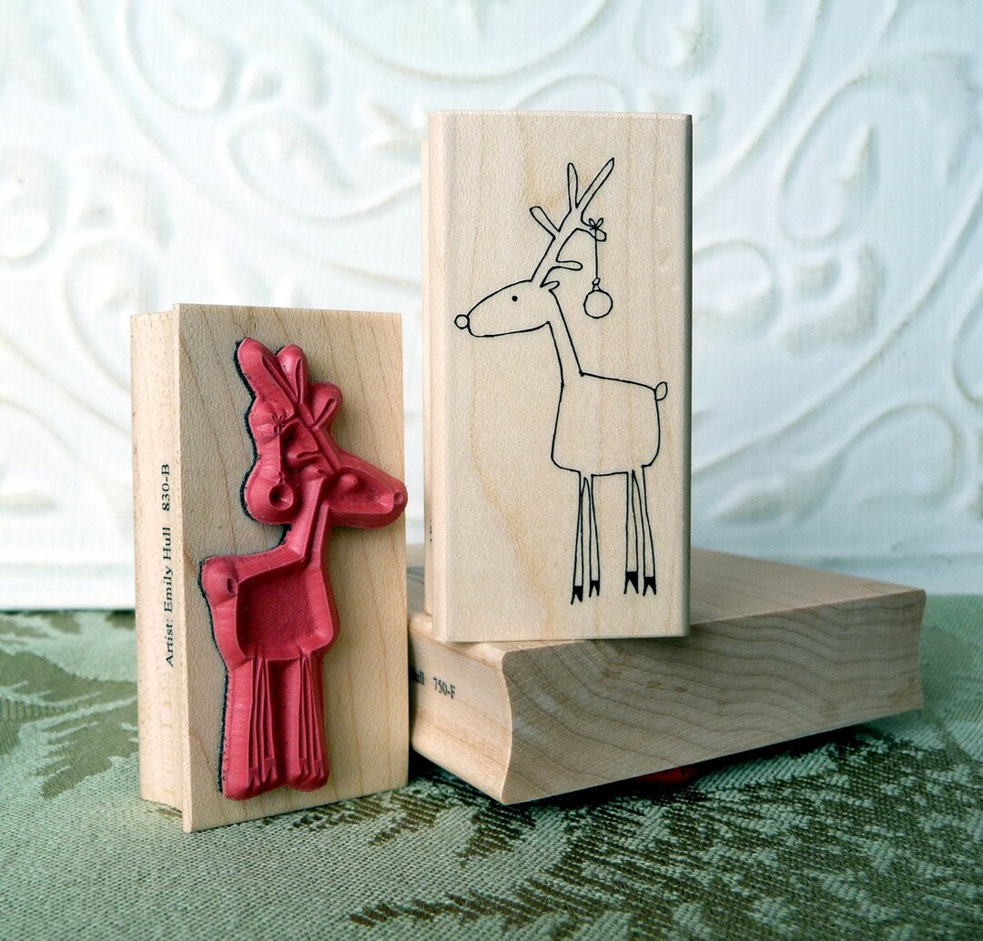 Randy Reindeer Rubber Stamp From Oldislandstamps - Etsy