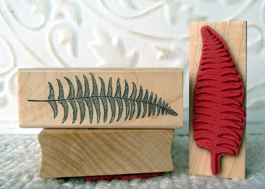 Small Fern Rubber Stamp From Oldislandstamps - Etsy