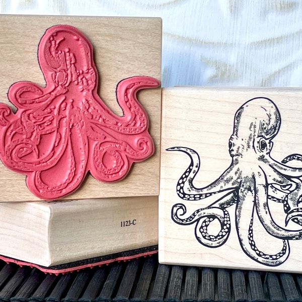 Octopus Stamp - Etsy