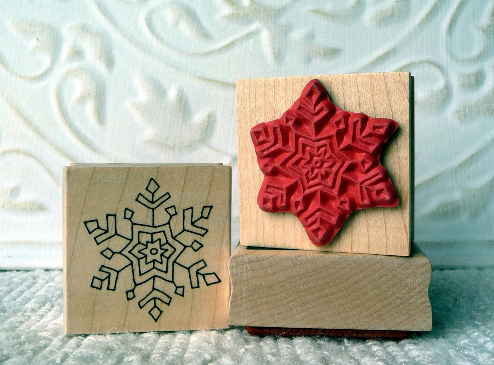 Single Snowflake Rubber Stamp From Oldislandstamps - Etsy