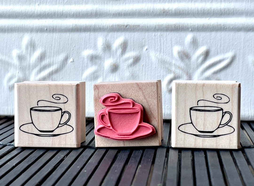 Cuppa Coffee or Tea Rubber Stamp From Oldislandstamps - Etsy