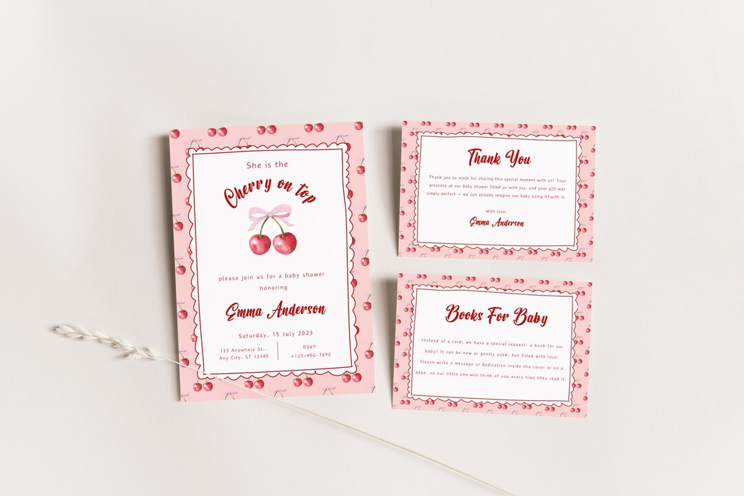 Shes the Cherry on Top Printable Customizable Template Cherry on Top ...