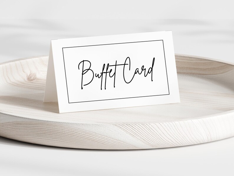 Buffet Menu Card Elegant Wedding Buffet Menu Cards Printable Templates ...