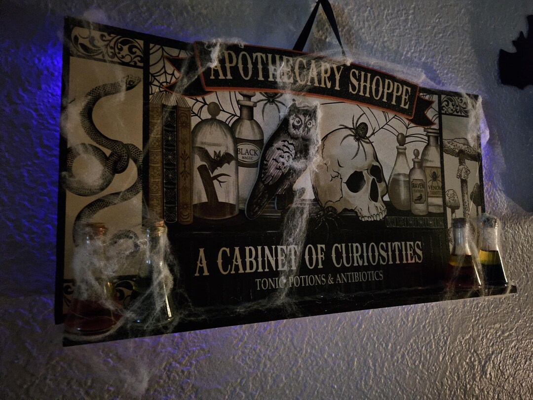 Apothecary Potion Sign With Potion Bottles - Etsy