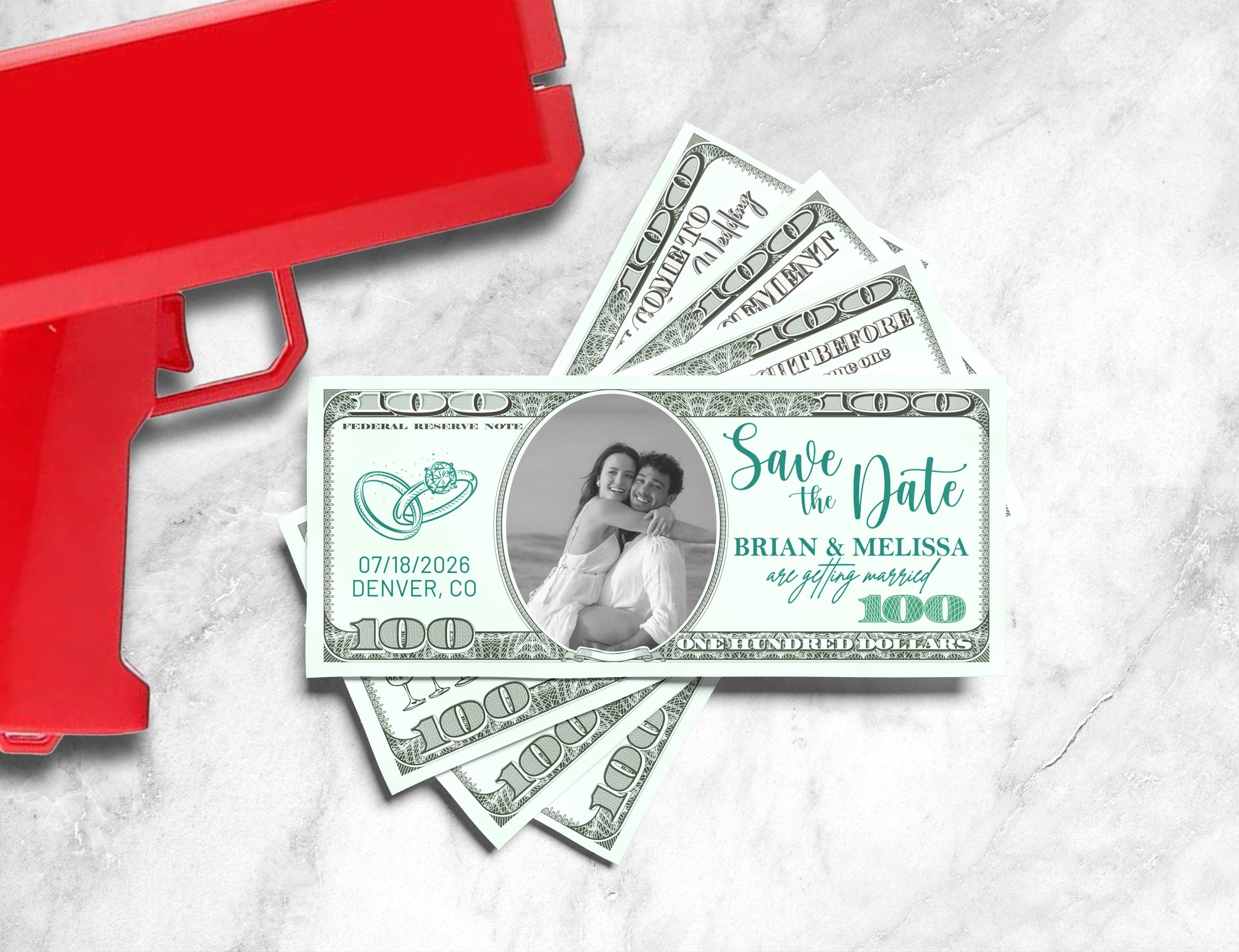 Custom Wedding Dollar Bill Prints/personalized Fake Money for Wedding ...