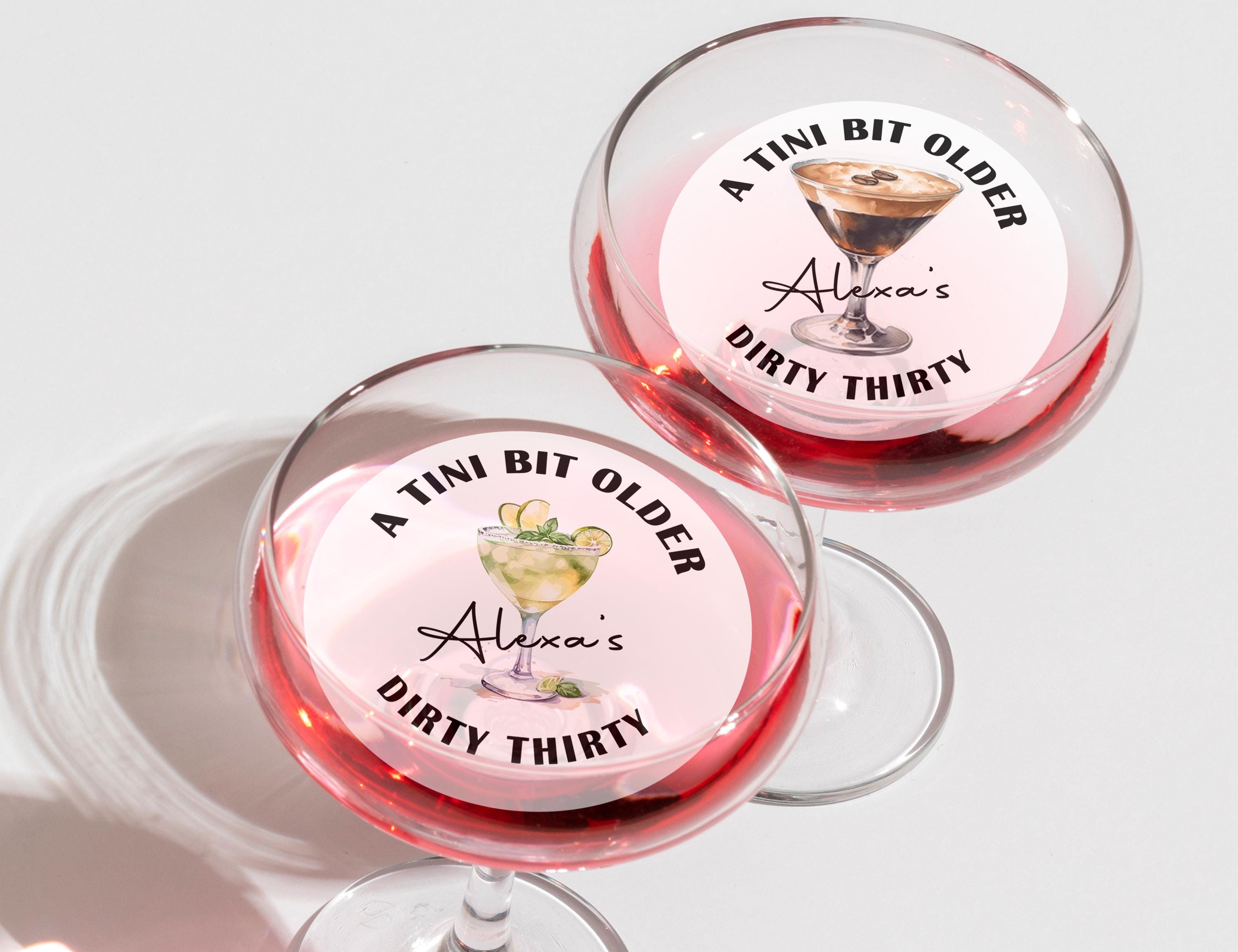 Espresso Martini Edible Cocktail Toppers/a Tini Bit Older Birthday ...