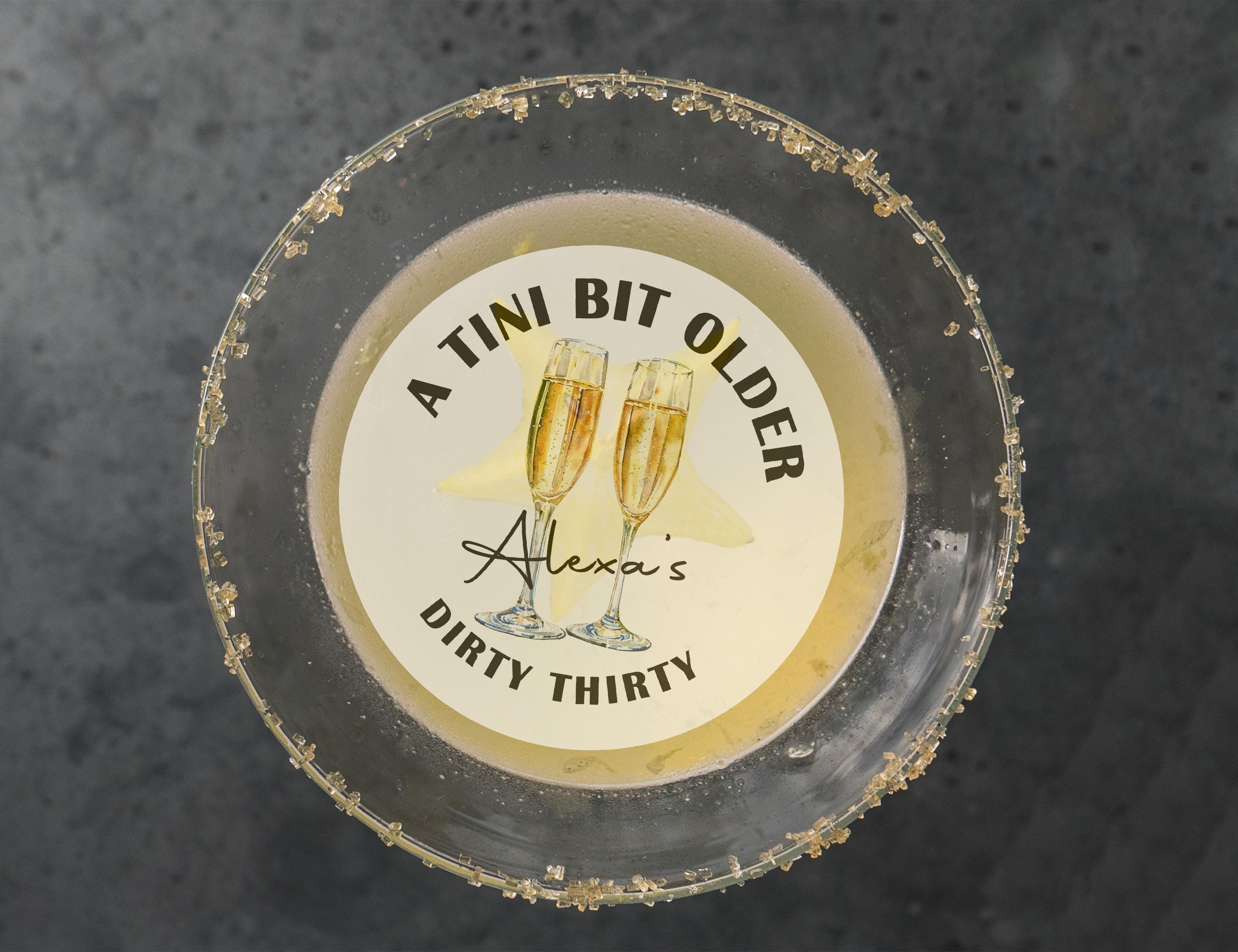 Espresso Martini Edible Cocktail Toppers/a Tini Bit Older Birthday ...