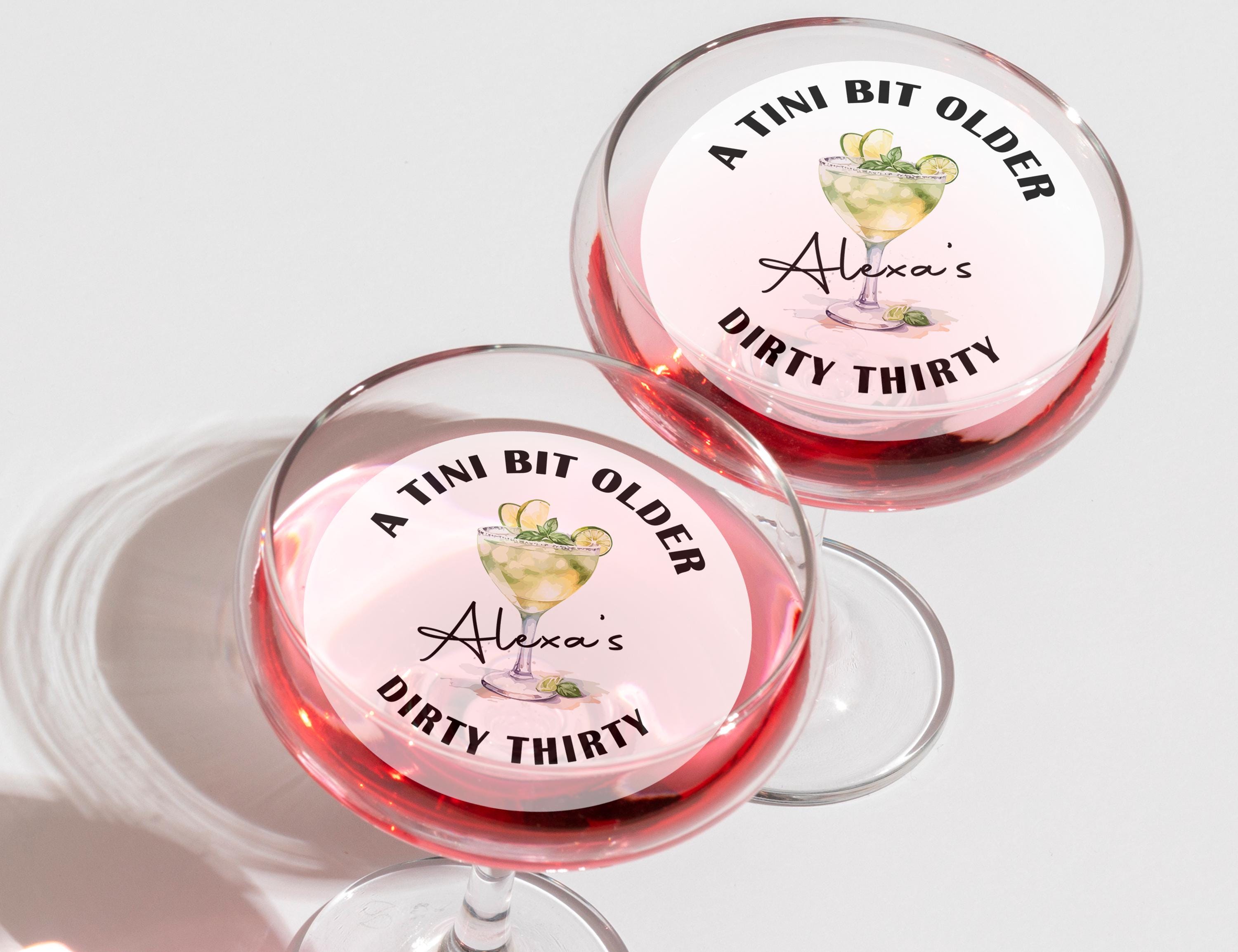 Espresso Martini Edible Cocktail Toppers/a Tini Bit Older Birthday ...