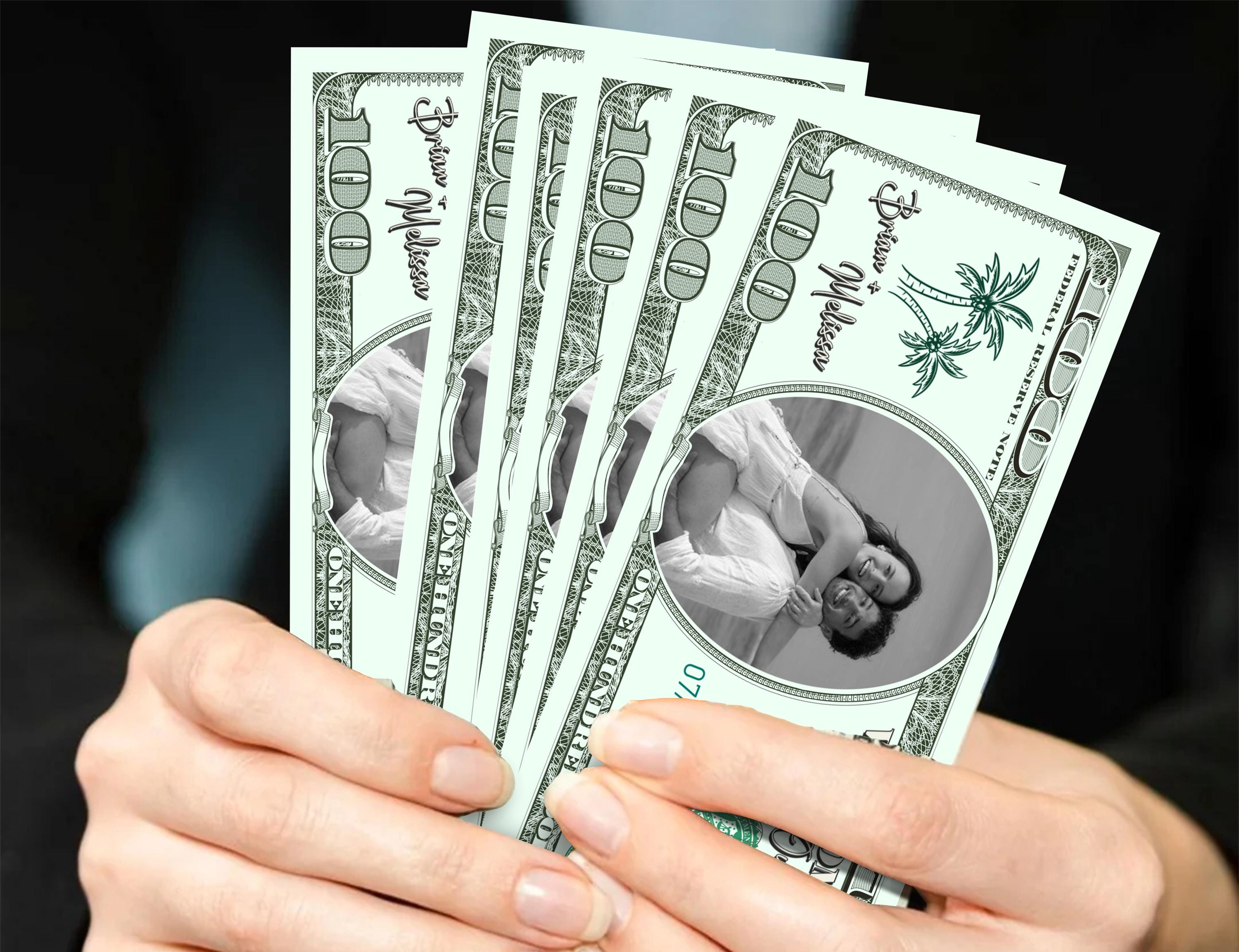 Custom Wedding Dollar Bill Prints/personalized Fake Money for Wedding ...