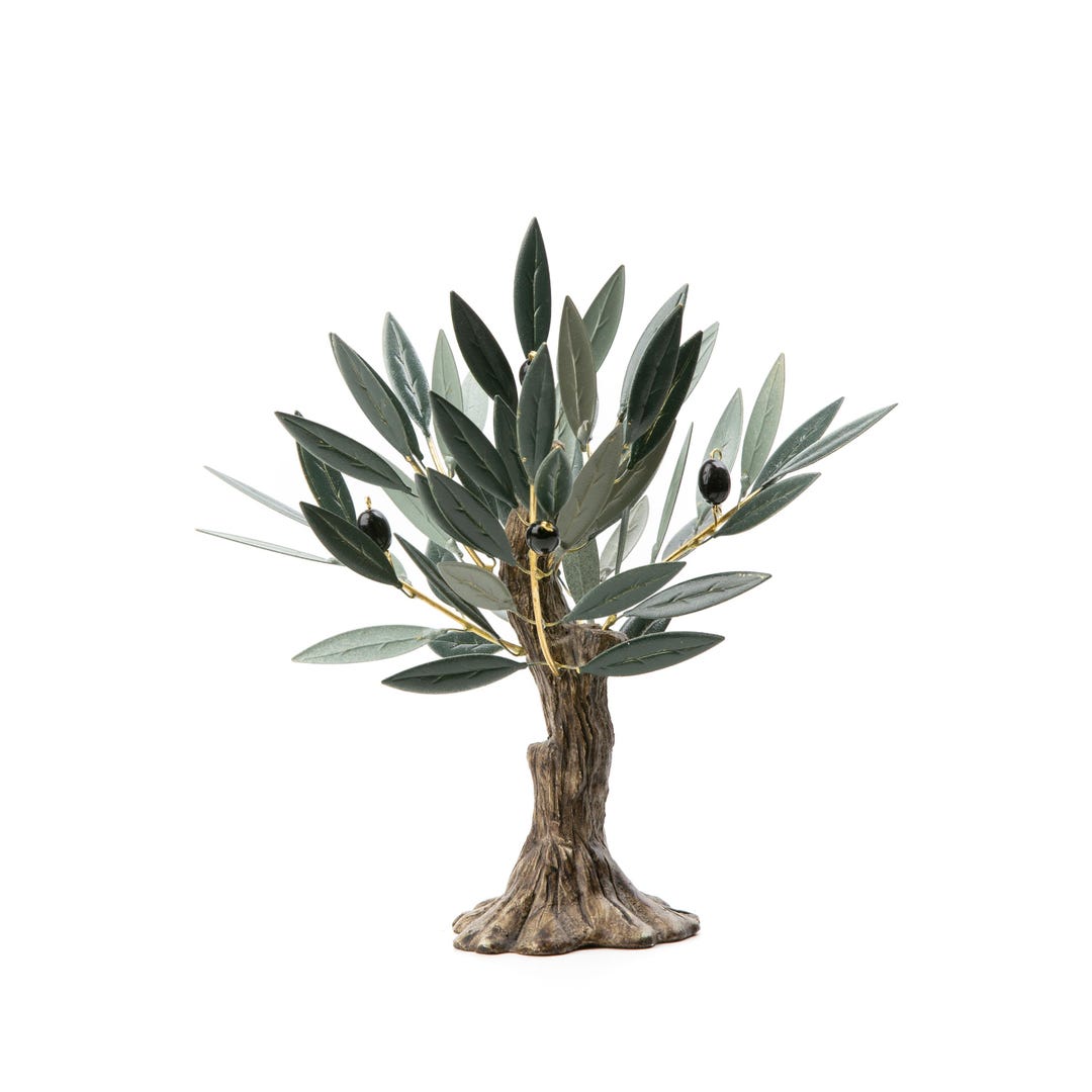 Handmade Decorative Olive Tree With Ceramic Olives. A Sculpture ...