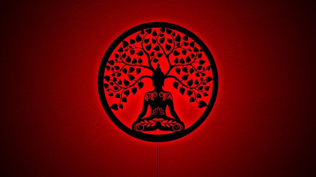 Meditation Tree of Life Wall Sign, Personalized Tree of Life Wall Decor ...