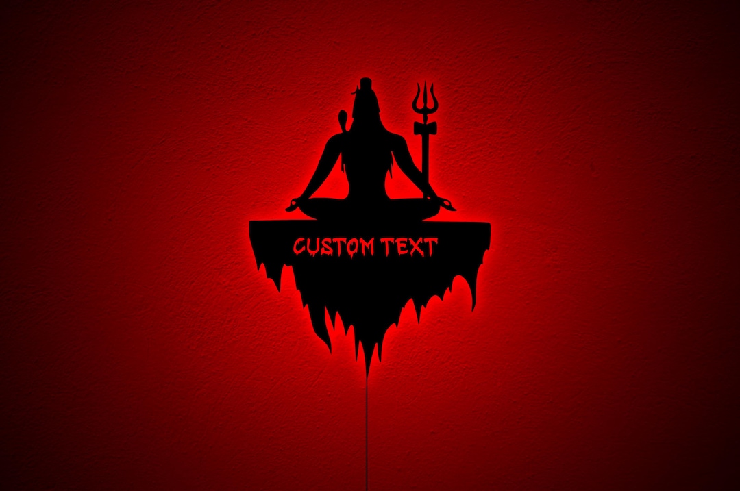 Custom Devil Wall Sign, Personalized Lucifer Wall Decor, RGB Devil Room ...