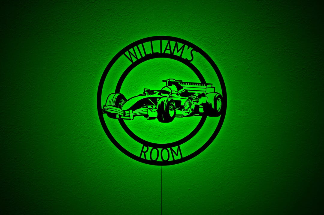 Custom Formula 1 Wall Sign, Personalized Formula 1 Wall Decor, Formula ...