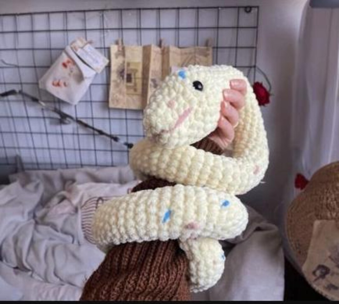Snake Plush Crochet Pattern No Sew Do It Yourself Amigurumi Tutorial ...