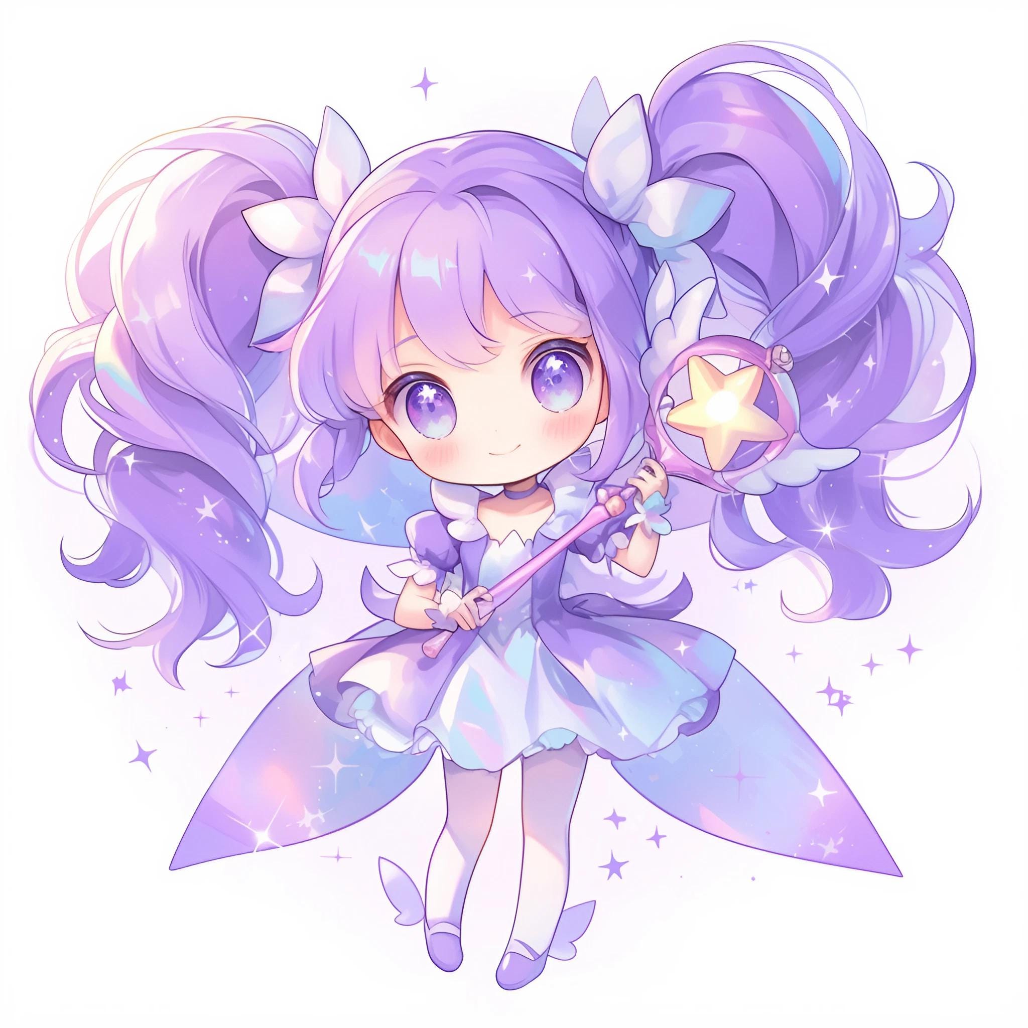 Luna Pngtuber Avatar Pack Chibi Anime Girl With Talking Mouth Cute ...