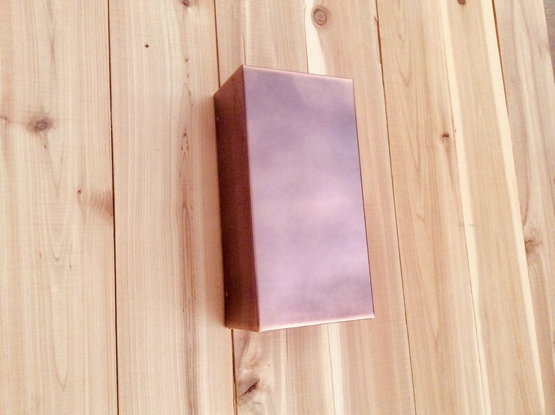 Light Sconce // Copper // 6'' X 12'' Rectangle - Etsy