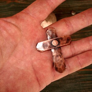 Copper Pocket Cross - Etsy