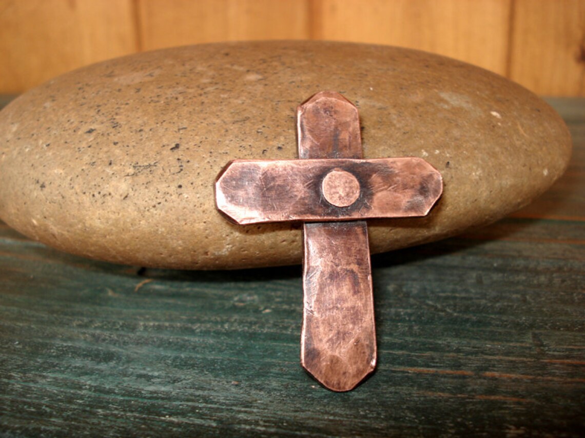 Copper Pocket Cross - Etsy