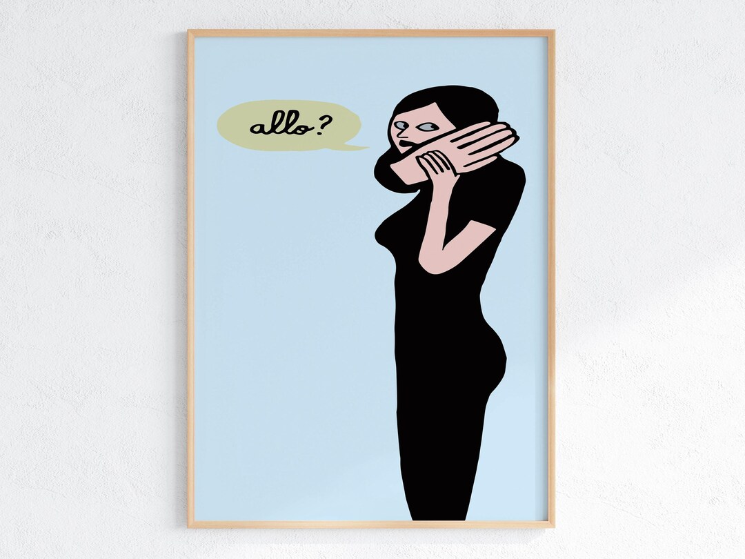 Jean Jullien - Allo | Playful Wall Art | Modern Home Decor | Quirky ...