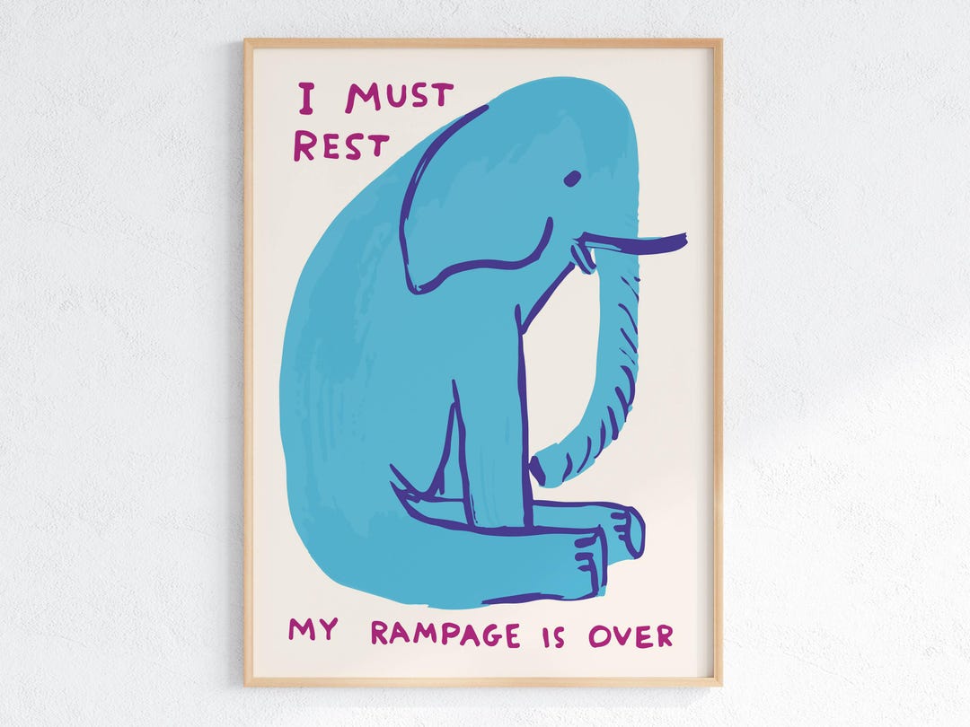 David Shrigley - My Rampage is Over | Unique Gift Idea | Fun Home Art ...