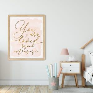 You Are Loved Beyond Measure, Quotes Printable Wall Art, Christian ...