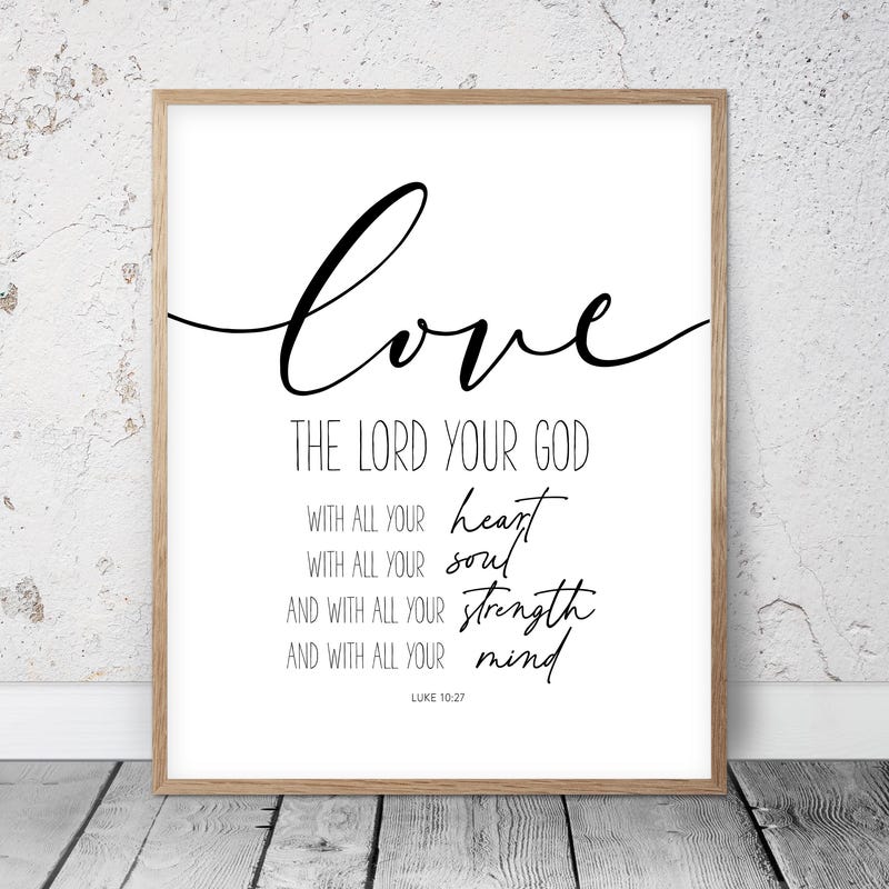 Luke 10 27 - Etsy
