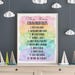 The Ten Commandments, Rainbow Bible Verse Printable Wall Art, Christian ...