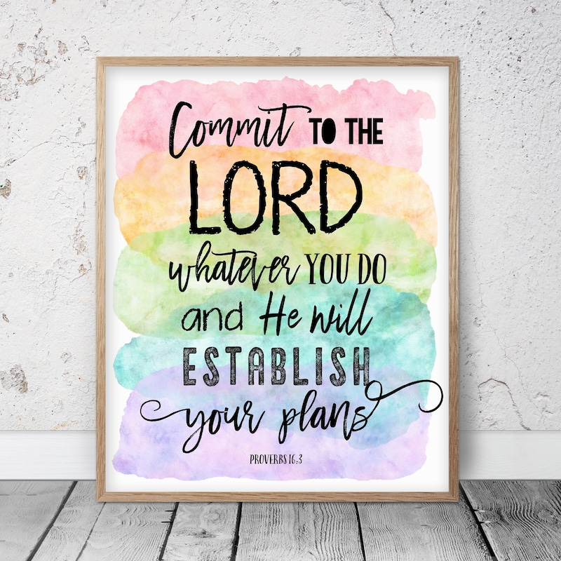Proverbs 16 3 - Etsy