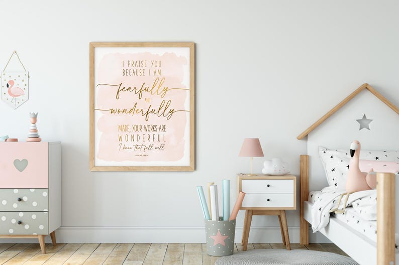 I Am Fearfully and Wonderfully Made, Psalms 139:14, Bible Verse ...