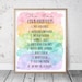 The Ten Commandments, Rainbow Bible Verse Printable Wall Art, Christian ...